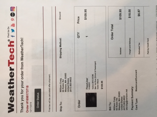 WeatherTech Reviews - 43 Reviews of Weathertech.com | Sitejabber