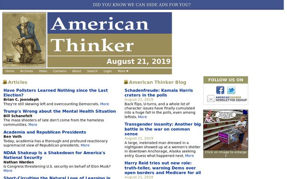 American Thinker Reviews - 5 Reviews of Americanthinker.com | Sitejabber