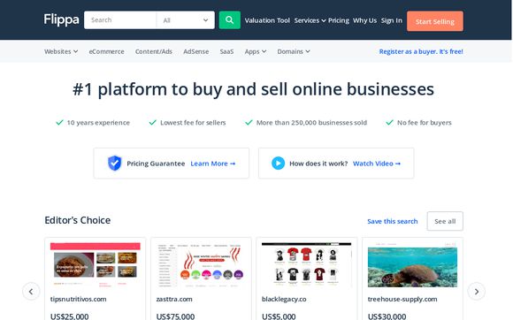 Flippa.com Reviews - 30 Reviews of Flippa.com | Sitejabber
