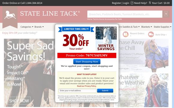 State Line Tack Reviews - 11 Reviews of Statelinetack.com | Sitejabber