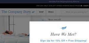 The Company Store Reviews - 44 Reviews of Thecompanystore.com | Sitejabber